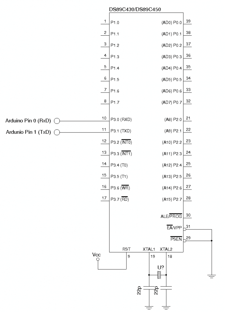 Invoking DS89C430/450 ROM Loader Using Arduino – Kerry D. Wong